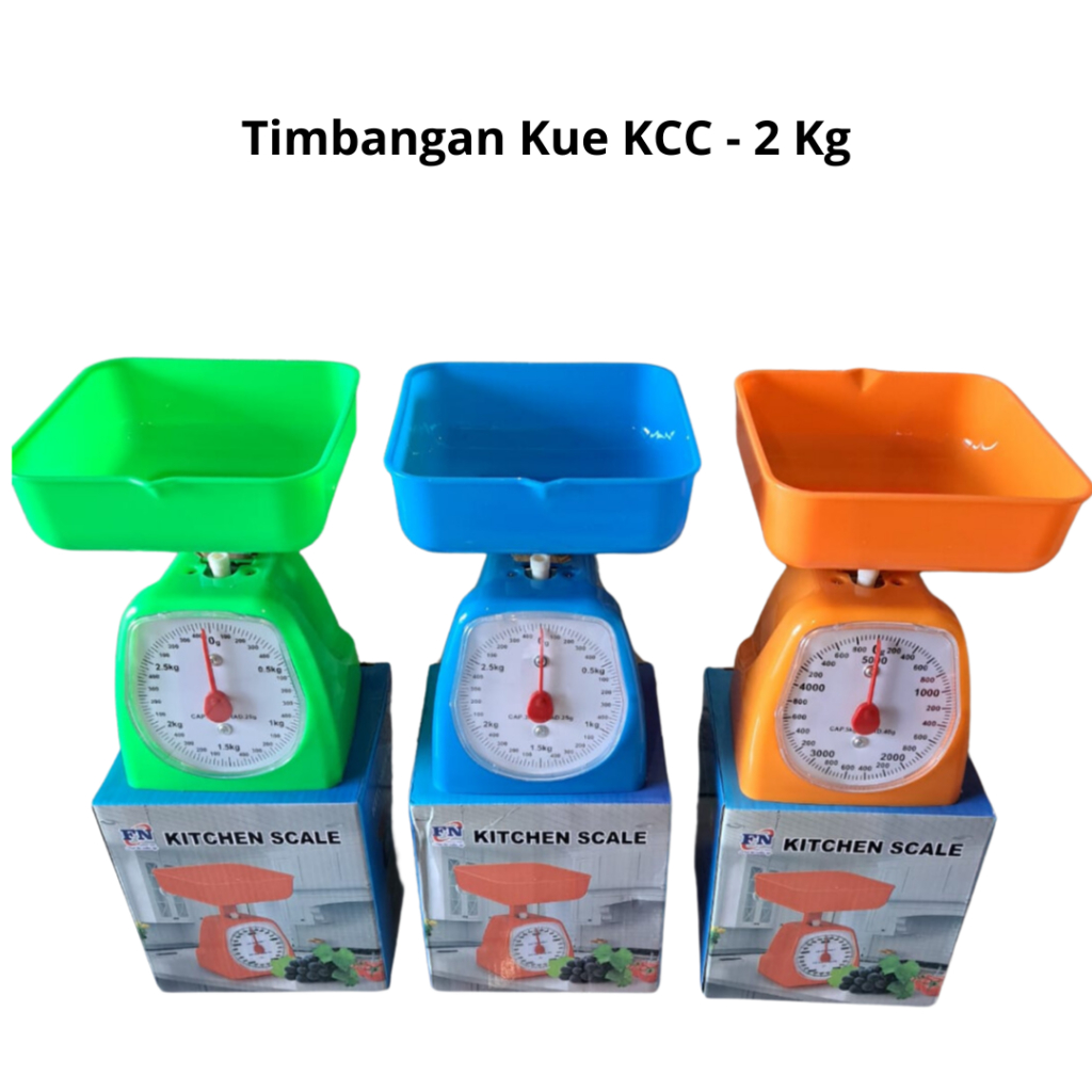 Jual Timbangan Kue KCC-2Kg / Timbangan Plastik 2 Kg / Timbangan Dapur | Shopee Indonesia