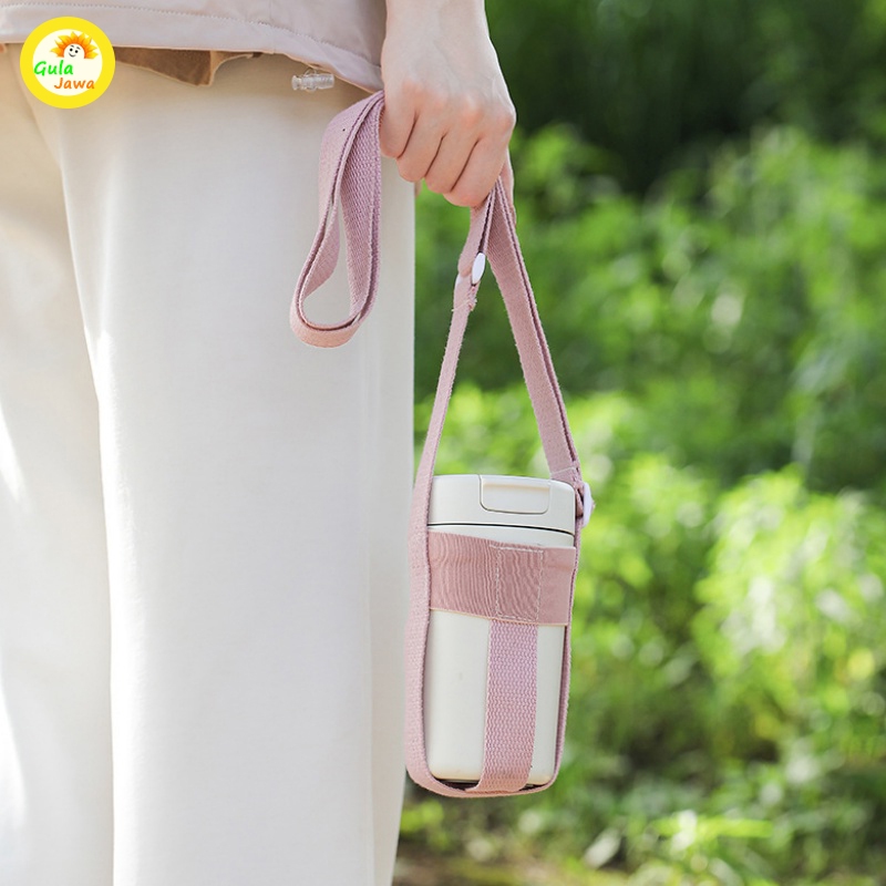 Jual Tas Selempang Botol Minum Jaring Tali Botol Tumbler Tas Botol Air ...