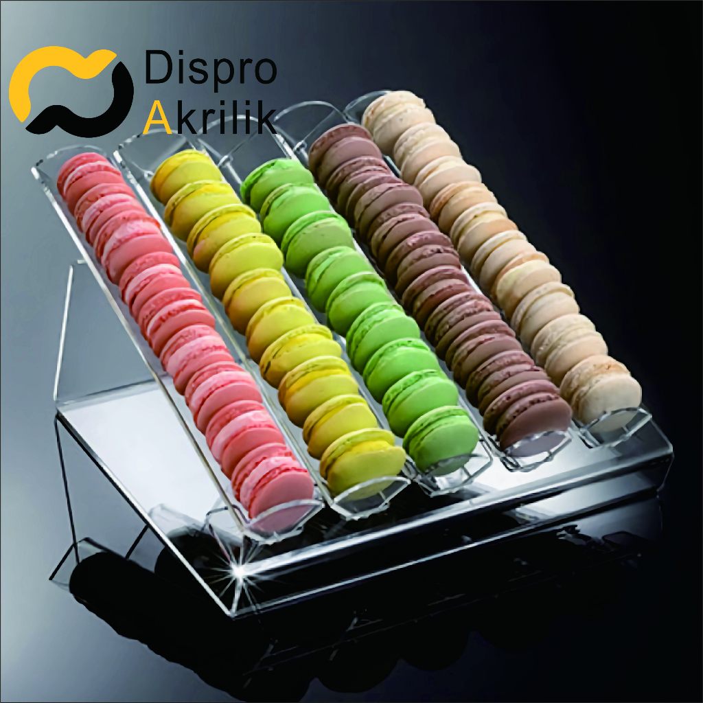 Jual Custom Display Macaron 3 baris | Macaron Display / Display Kue ...