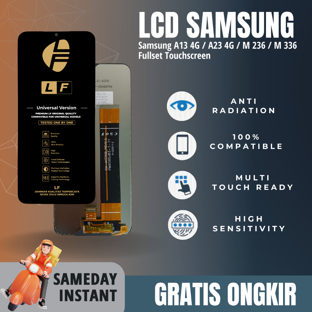 Jual LF - (GARANSI LEM) LCD Samsung A13 4G / A23 4G / A235 / M33 5G / M336 Fullset Touchscreen ...