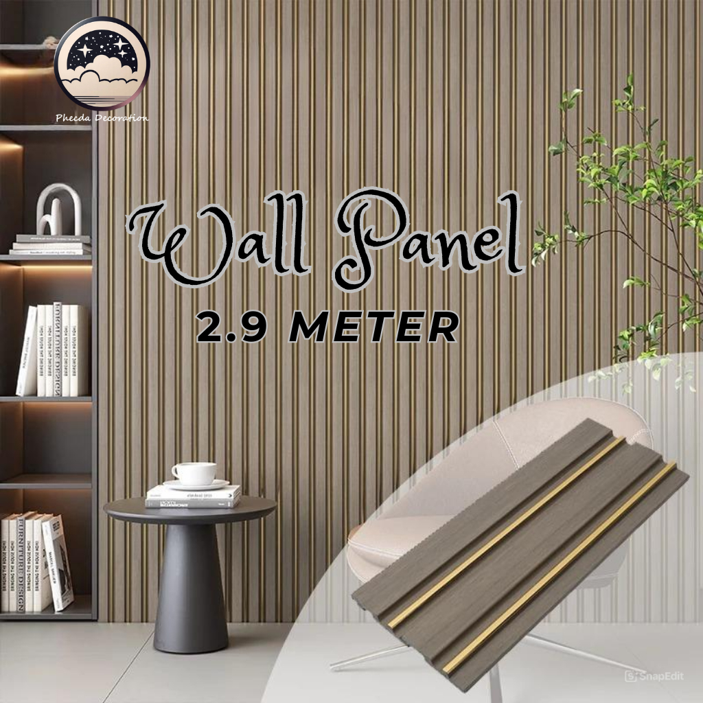 Jual Wood WPC Wall panel 2.9Meter*12Cm Dekorasi Dinding Anti Rayap Dan ...