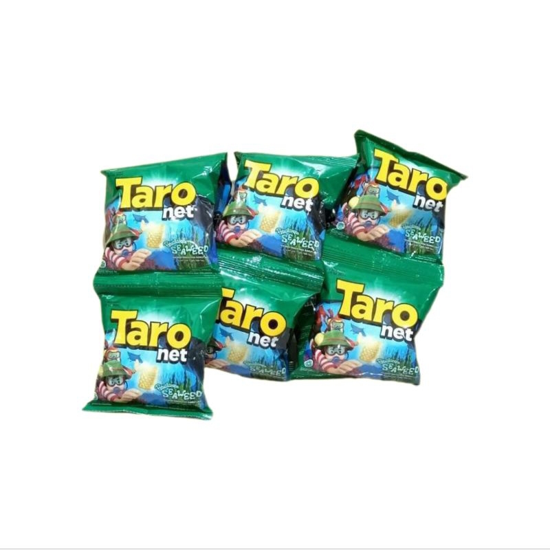 Jual Taro Net Snack Potato Seaweed 8g (1 renceng/10 sachet) | Shopee ...