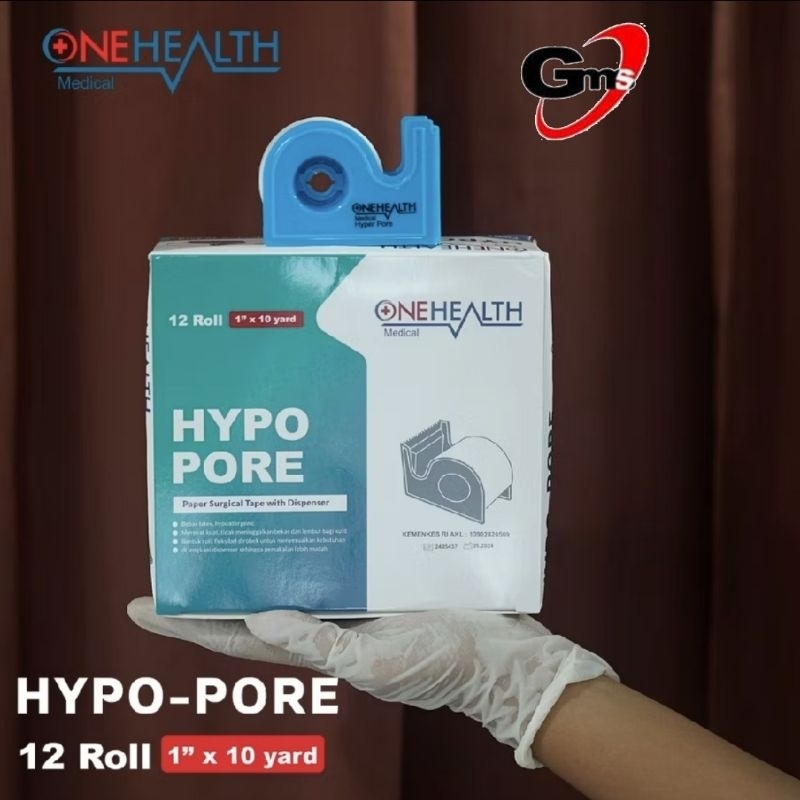 Jual Onehealth Hypopore Surgical Tape 1 Inch Per Pcs / Paper Tape ...