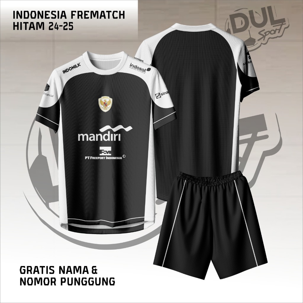 Jual Jersey INDONESIA FREE-MATCH HITAM 24/25 MANDIRI | Shopee Indonesia