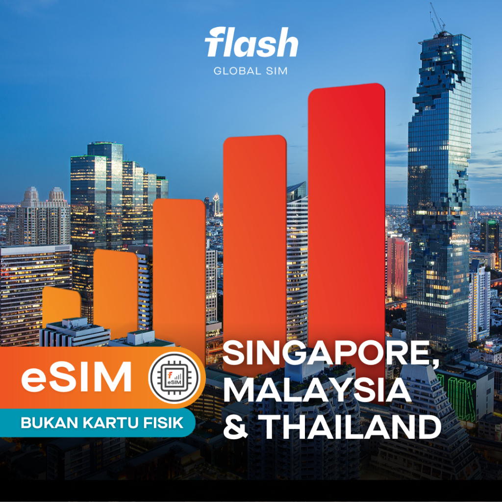 Jual eSIM Singapore, Malaysia & Thailand Flash Global SIM Internet Sim ...