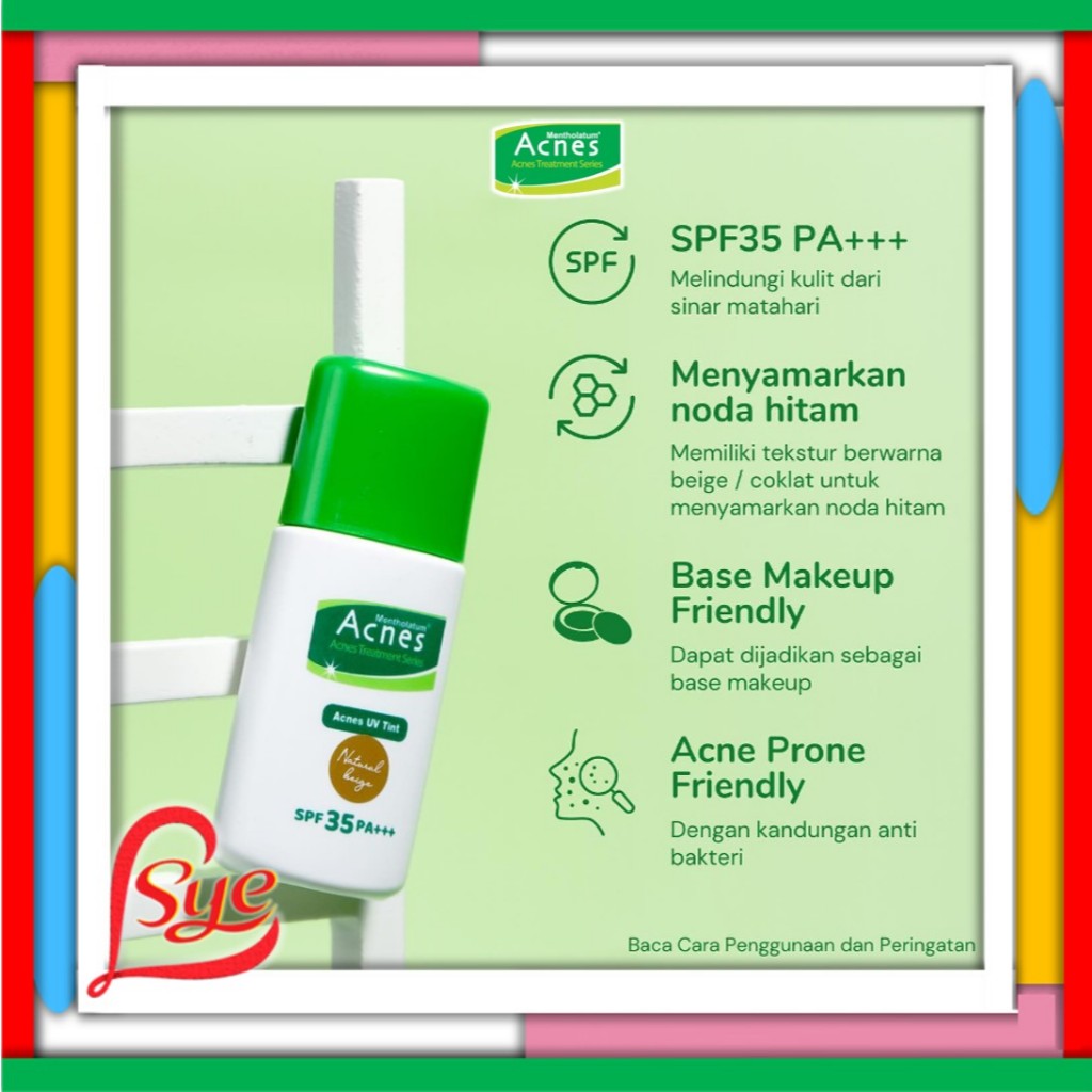 Jual Acnes UV Tint Natural Beige SPF 35 PA+++ 30gr - Tinted Sunscreen ...