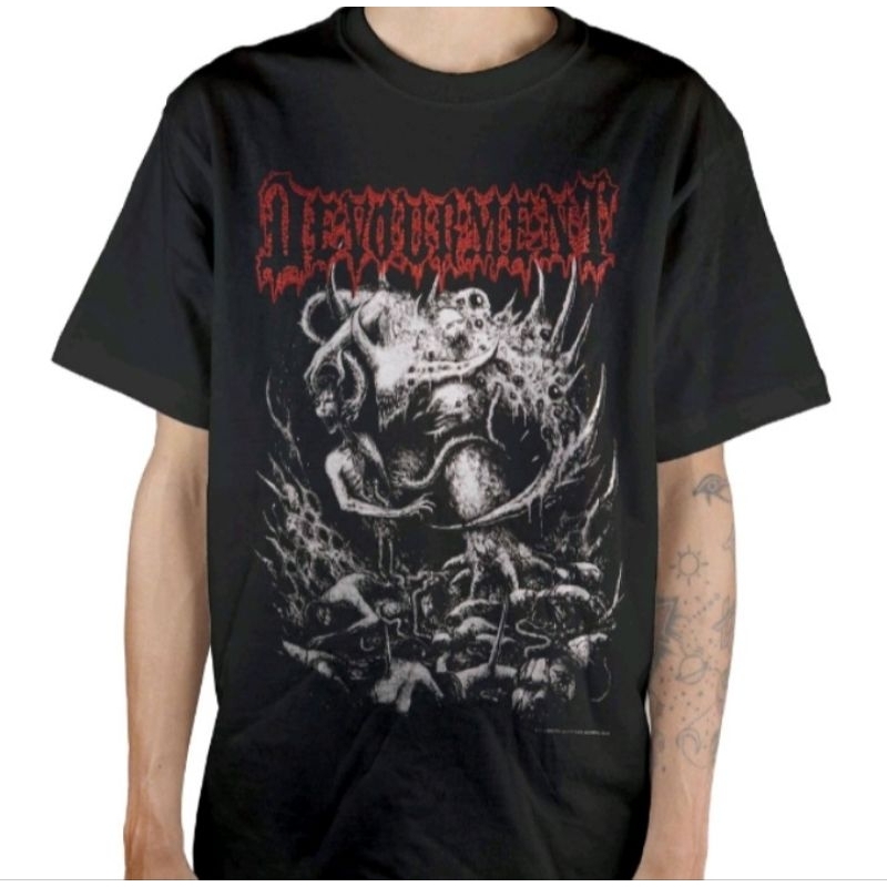 Jual tshirt band devourment original rilis resmi hadeath | Shopee Indonesia