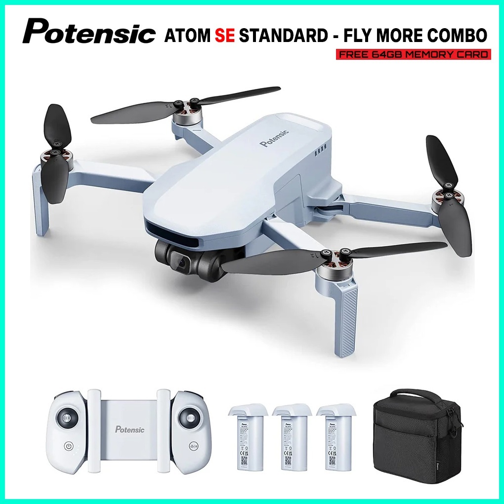 Jual Potensic Atom SE Combo - Camera Drone | Under 249 g | Easy To Use ...