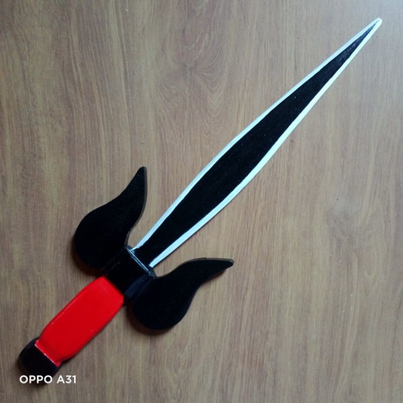 Jual Pedang Trisula Silat Kayu Beladiri IPSI/Trisula Kayu/Trisula ...