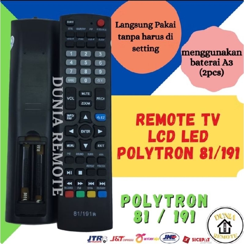 Jual REMOTE POLYTRON LED LCD 81/191 | Shopee Indonesia