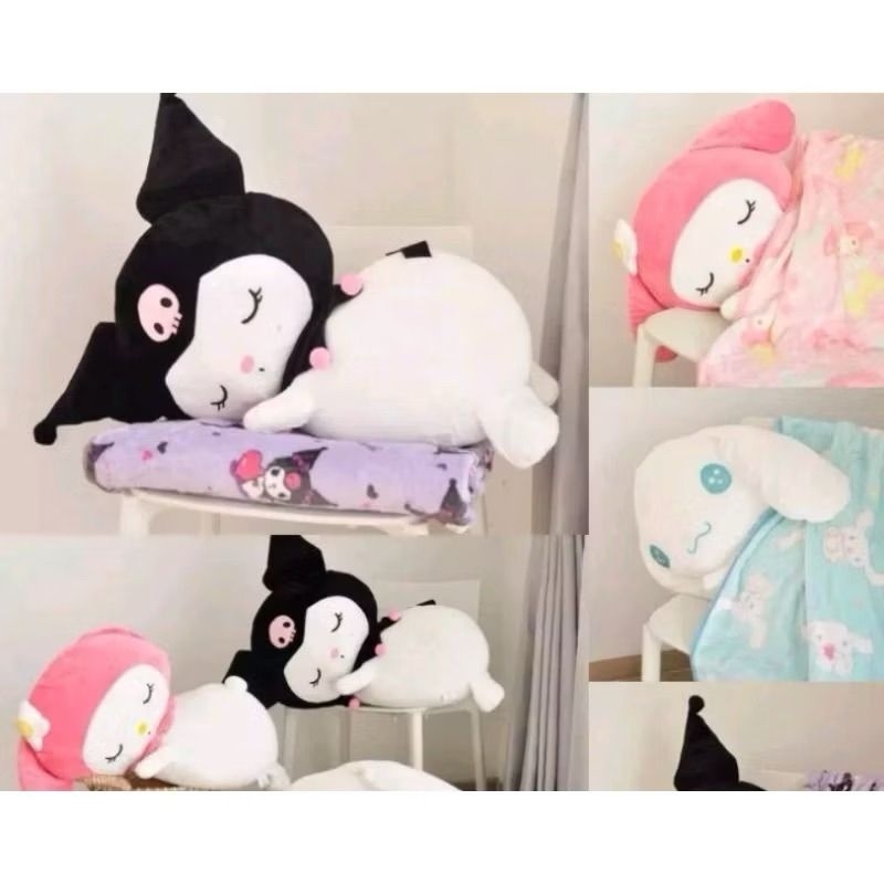 Jual Boneka Bantal Sleepy Sanrio Kuromi My Melody Bantal Tidur Karakter Sanrio | Shopee Indonesia
