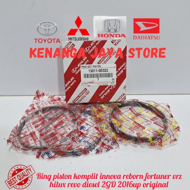 Jual ring piston komplit innova reborn fortuner vrz hilux revo diesel ...