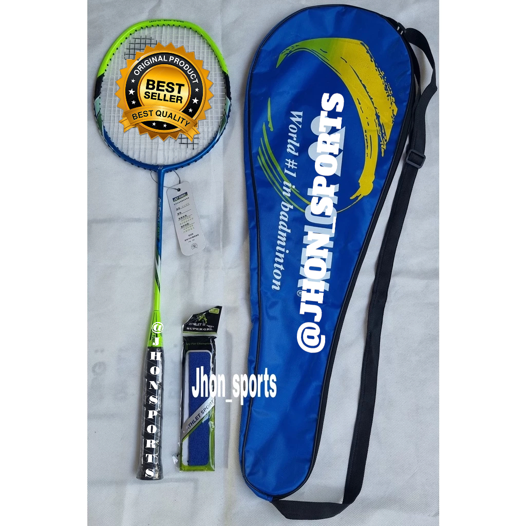 Jual RAKET BADMINTON FREE TAS DAN GRIP HANDUK | Shopee Indonesia