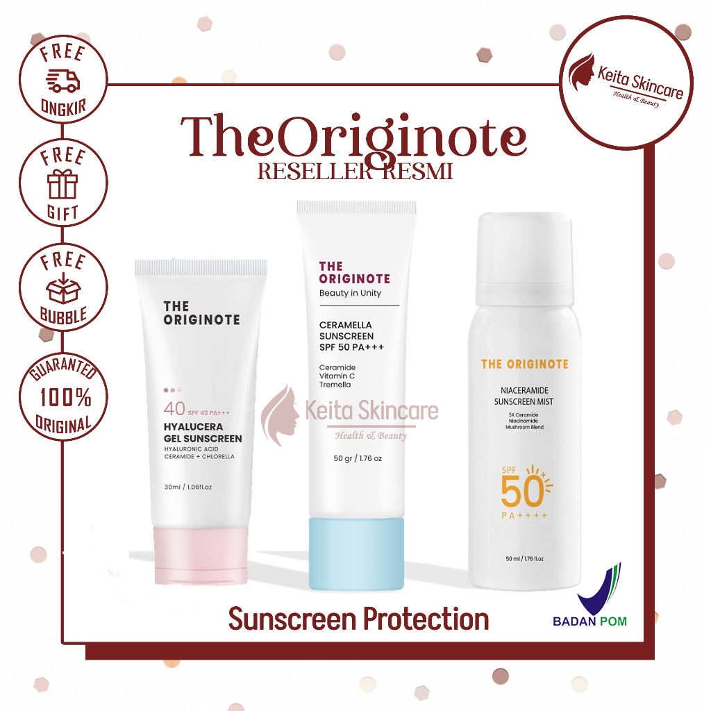 Jual The Originote Hyalucera Gel Sunscreen SPF 40 PA+++ dan Ceramella ...