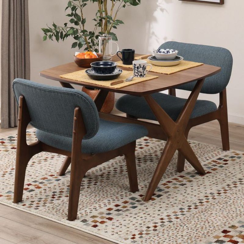Jual dining set table minimalis modern kayu jati, kursi makan minimalis ...