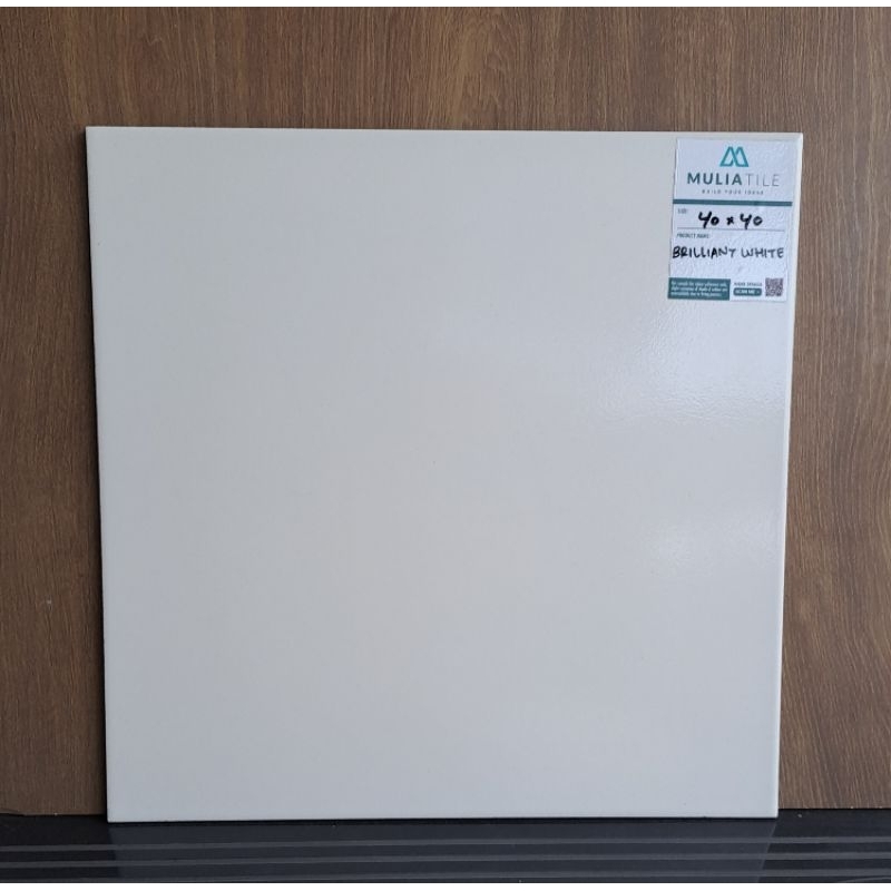 Jual Keramik Putih Polos Mulia Tile 40x40 BRILLIANT WHITE | Shopee ...