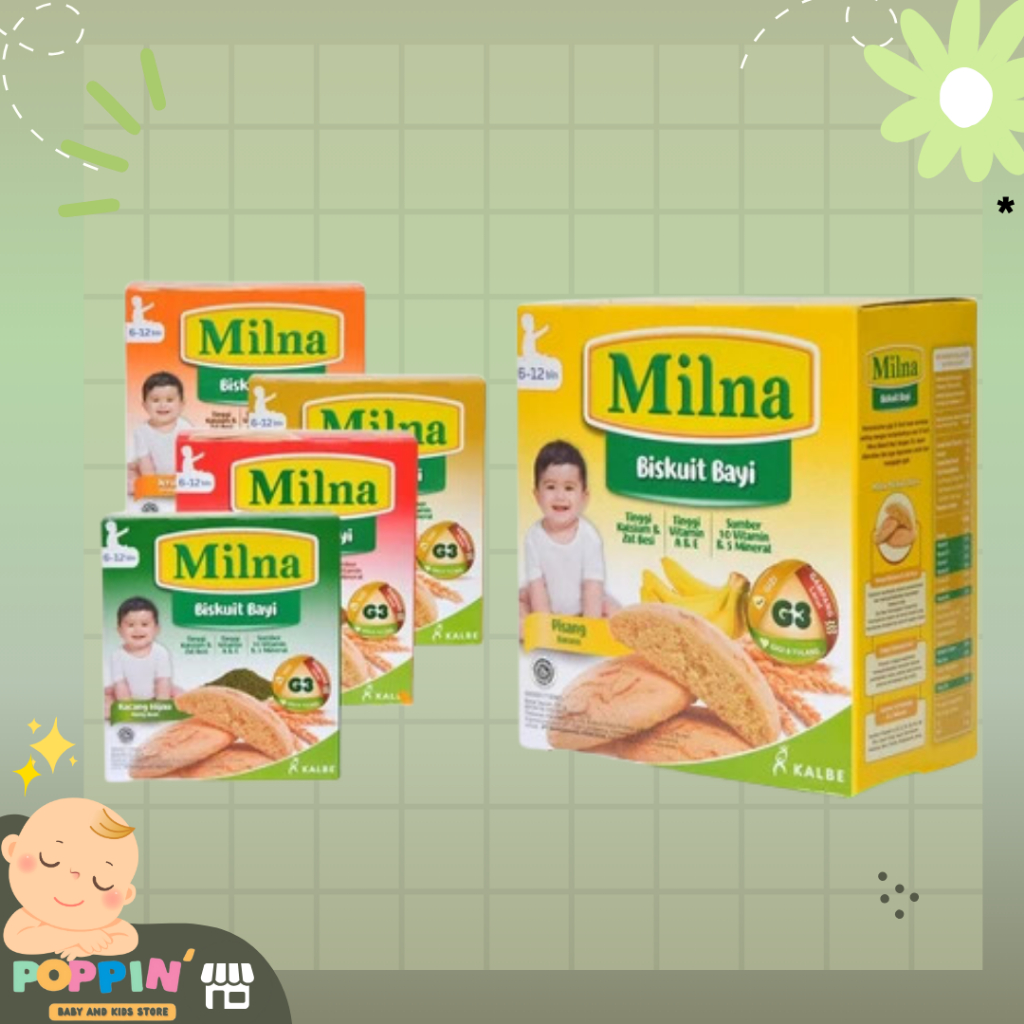 Jual Milna Biskuit Bayi Sehat 6+ Camilan Snack Biscuit Cemilan Selingan ...