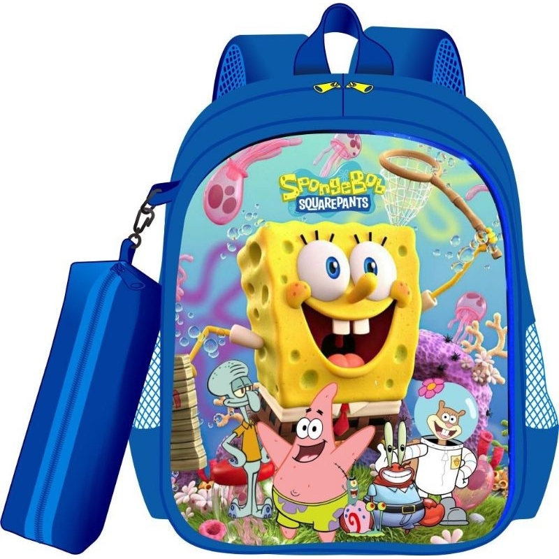 Jual PREMIUM!! Tas Ransel Sekolah Anak Laki Laki KARAKTER SPONGEBOB ...