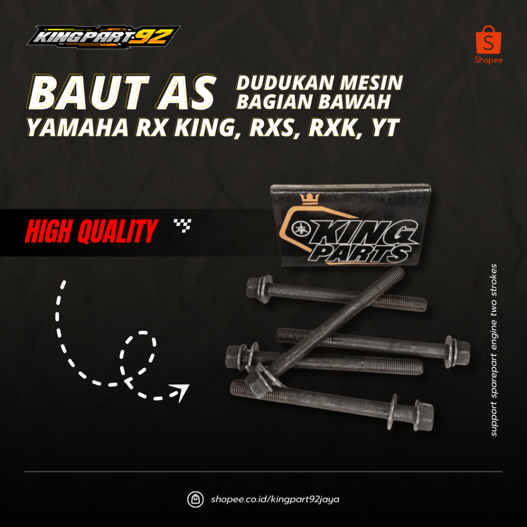 Jual Baut Rangka Baut As Gantungan Mesin Bagian Bawah Yamaha Rxking Rxk ...