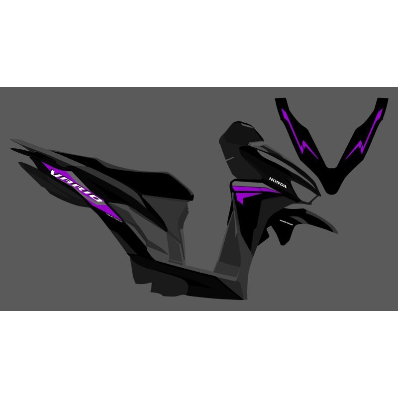 Jual STRIPING STICKER TRANSPARAN VARIO LED NEW GEN 1 COPY DESIGN VARIO ...
