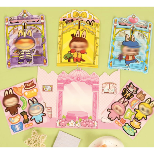 Jual [ISTY] STIKER WARDROBE KERETA LABUBU VIRAL Sticker lucu labubu ...