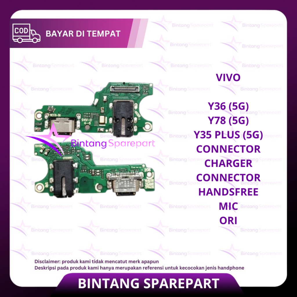 Jual FLEXIBEL VIVO Y36 ( 5G ) / Y78 ( 5G ) + CONNECTOR CHARGER ...