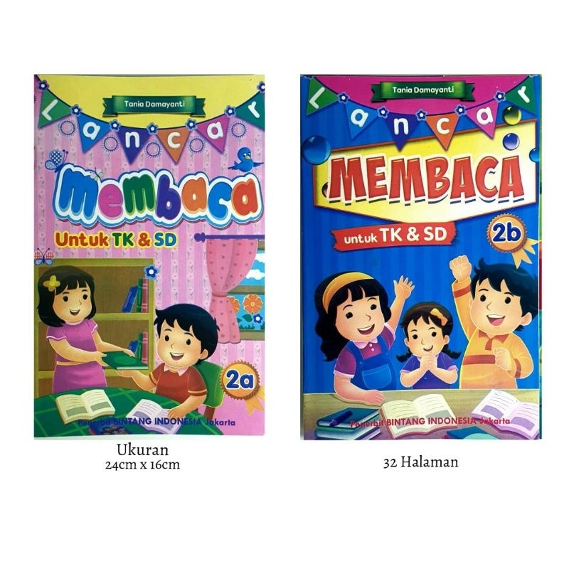 Jual Buku Lancar Membaca Jilid 2A dan 2B / Buku Belajar Lancar Membaca ...