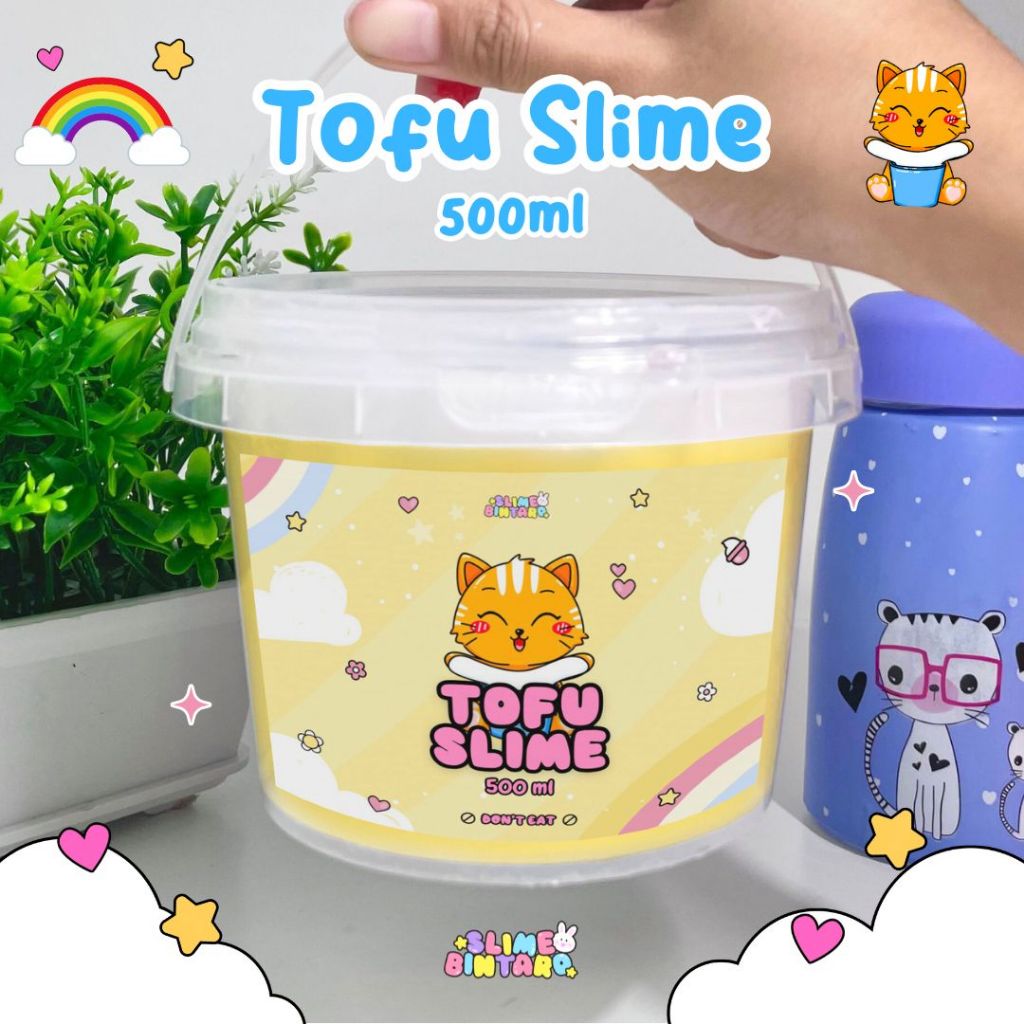 Jual SLIME TOFU 500 ML BY SLIME BINTARO || | Shopee Indonesia