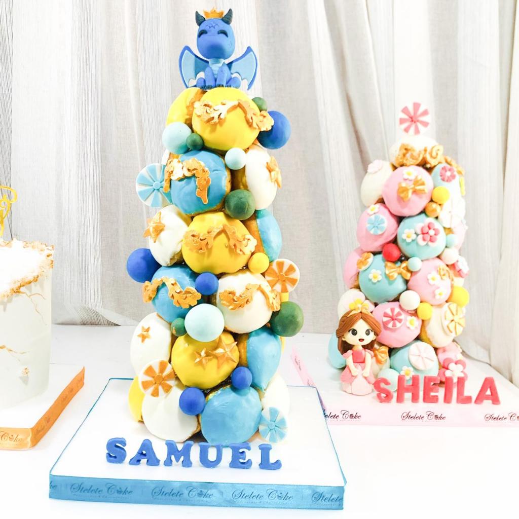 Jual Donat Tower/Donat Ulang Tahun/Donat Tower Tema Naga/Donat Tower ...