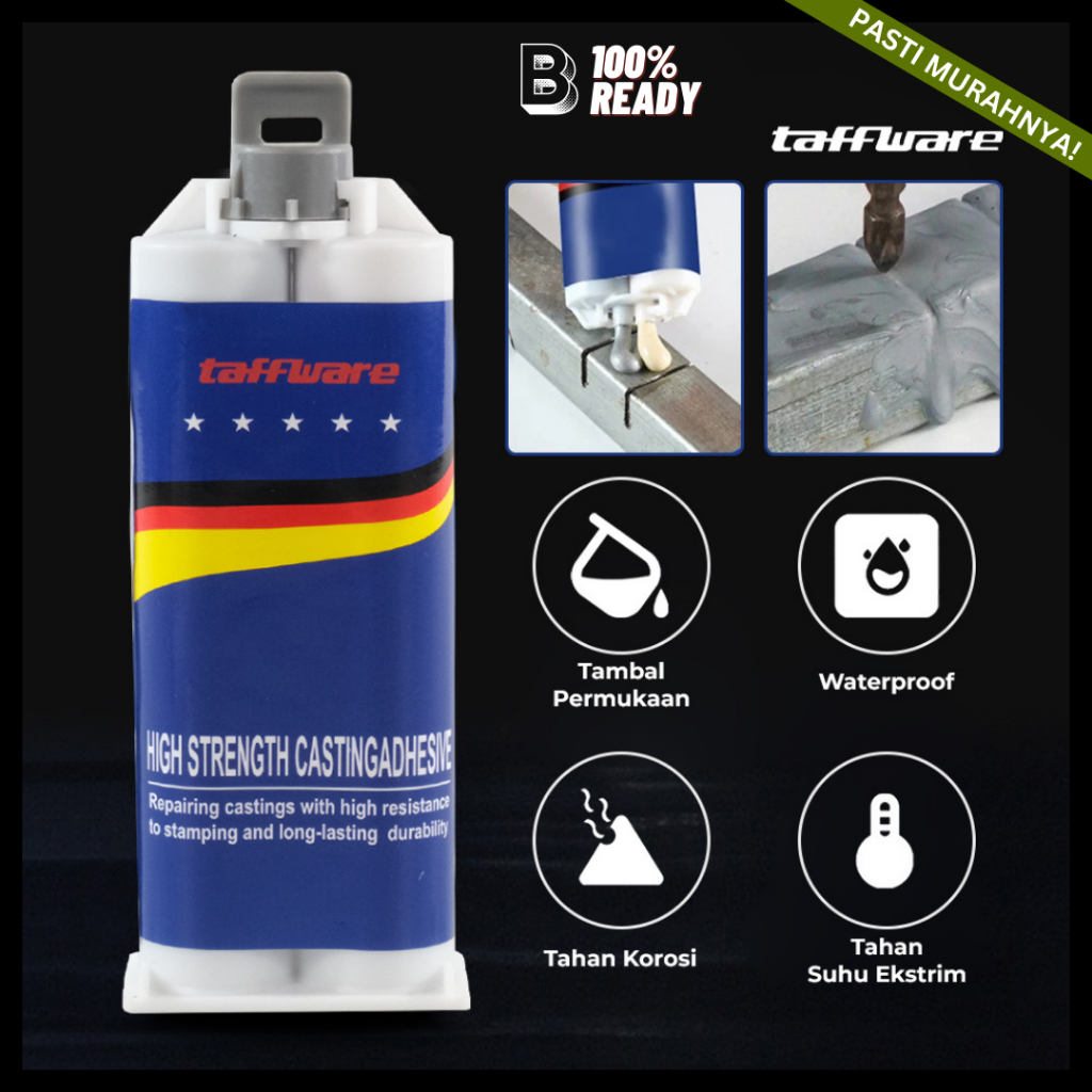 Jual Lem Besi Tahan Panas 50 ML / Lem AB Besi Super Kuat Tahan Panas ...