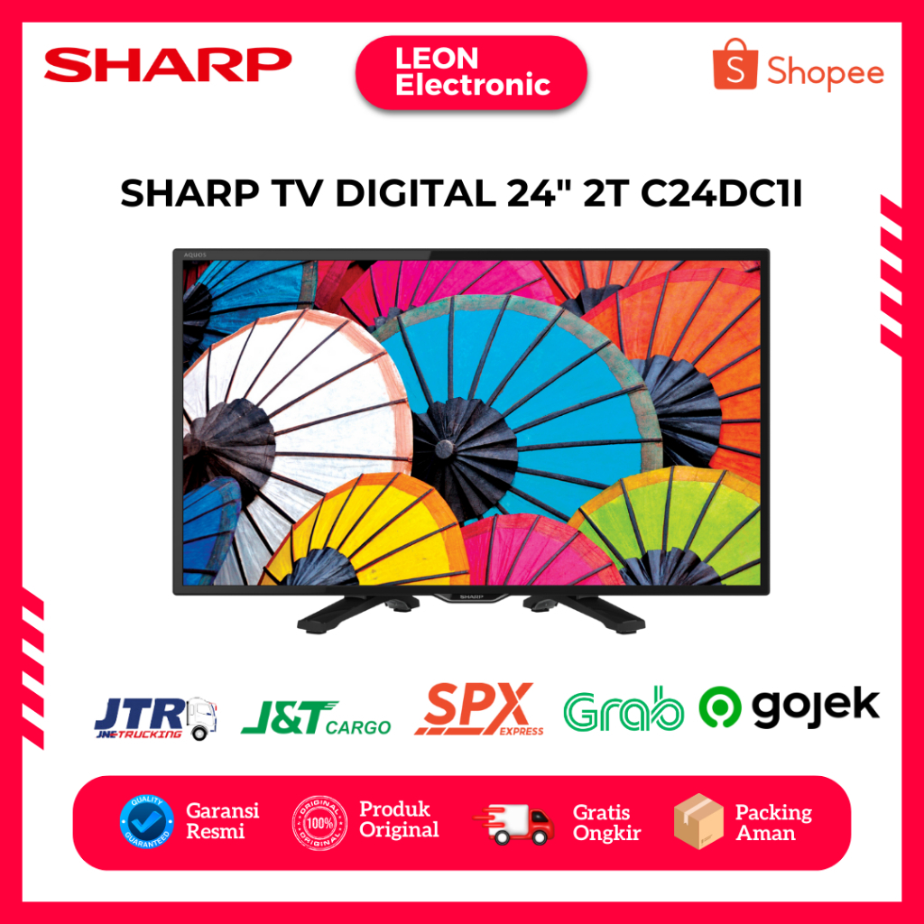 Jual SHARP LED TV DIGITAL LED TV 24"Inch- 2T-C24DC1I | Shopee Indonesia