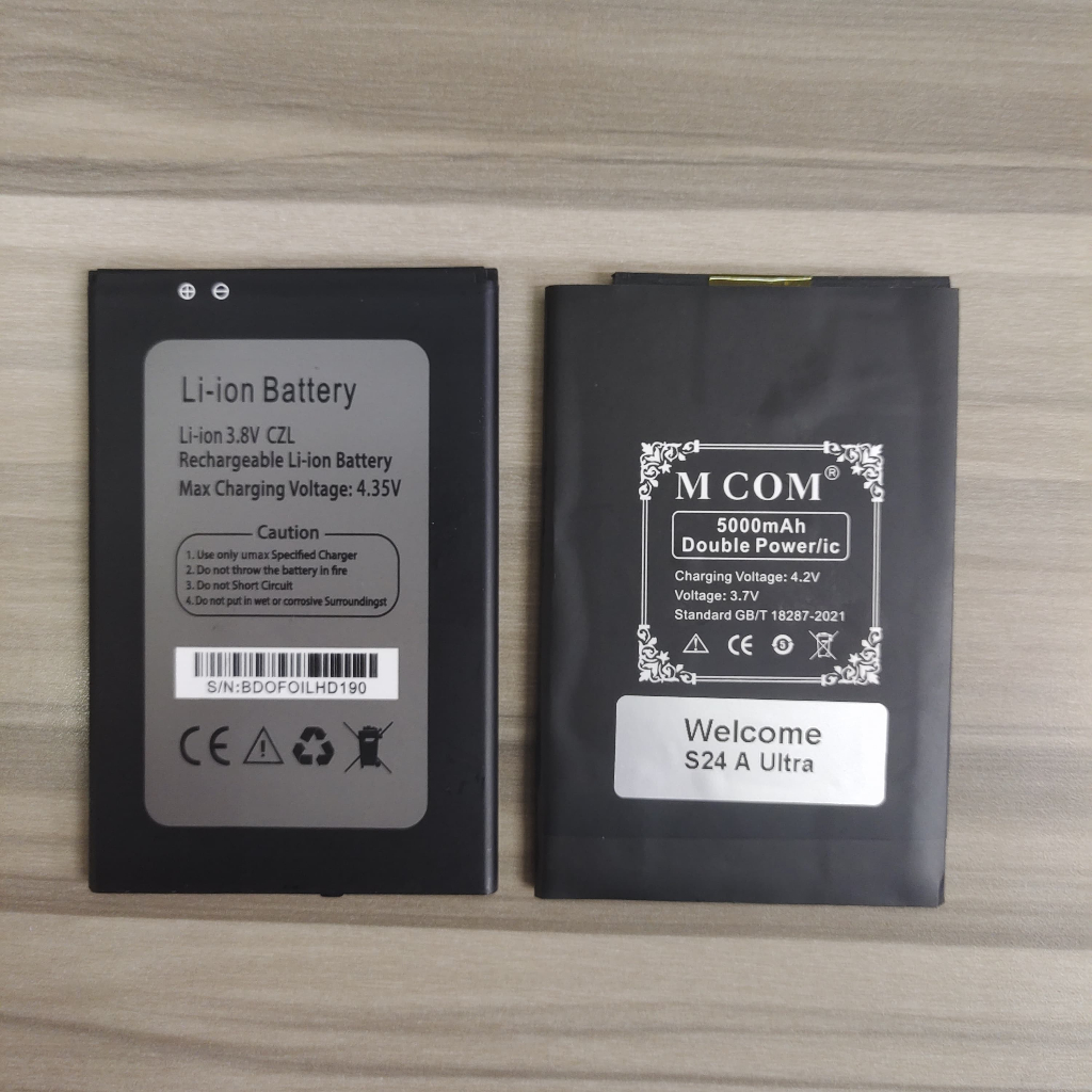 Jual Battery Batere Batre Baterai Double Power Mcom Welcome S24 A ULTRA | Shopee Indonesia