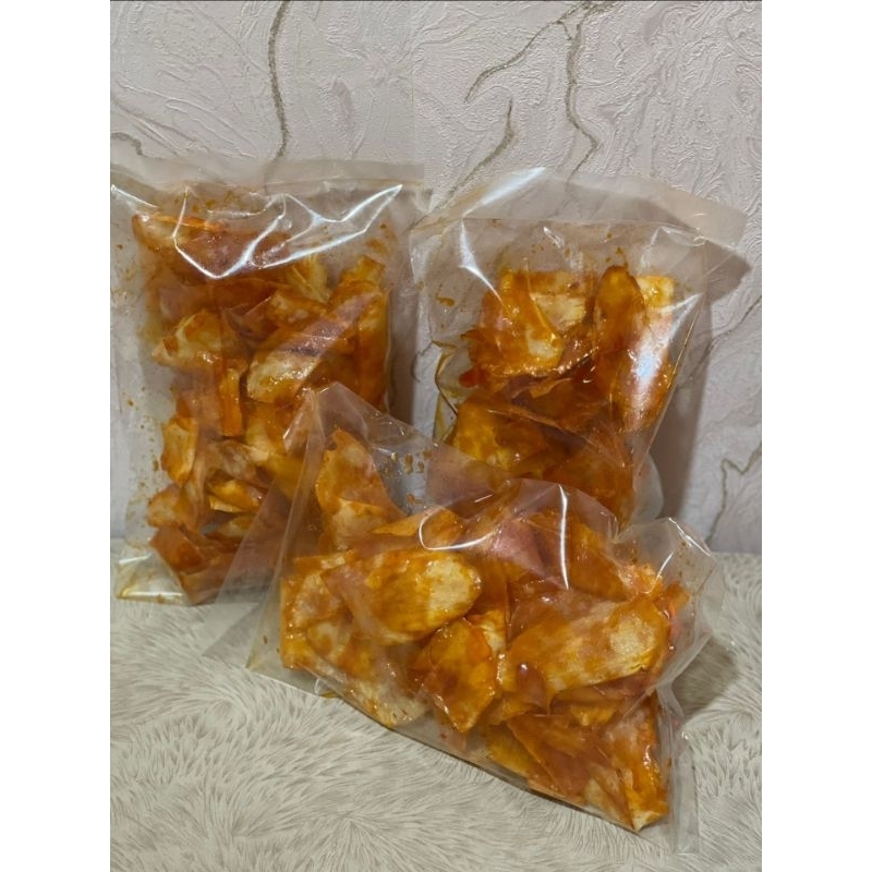 Jual Keripik ubi sanjay, keripik ubi pedas manis @1 kg / bungkus | Shopee Indonesia