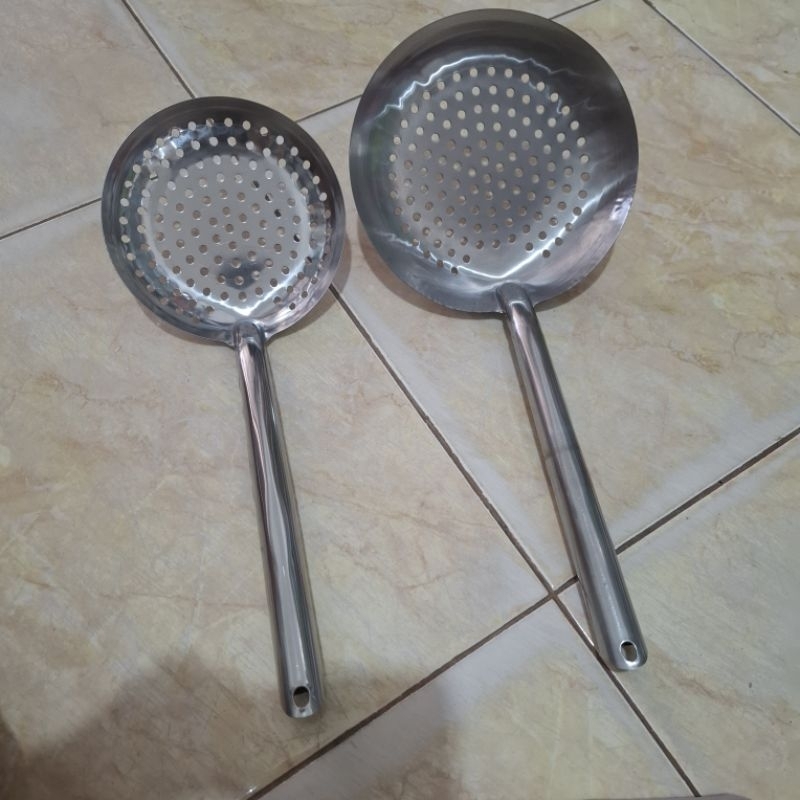 Jual Serok plat Gagang stainless/Serok penggorengan | Shopee Indonesia