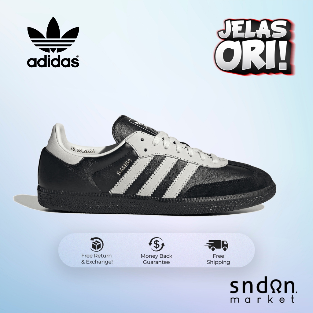 Jual Adidas Samba OG Black 75th Anniversary 100% Authentic Original ...