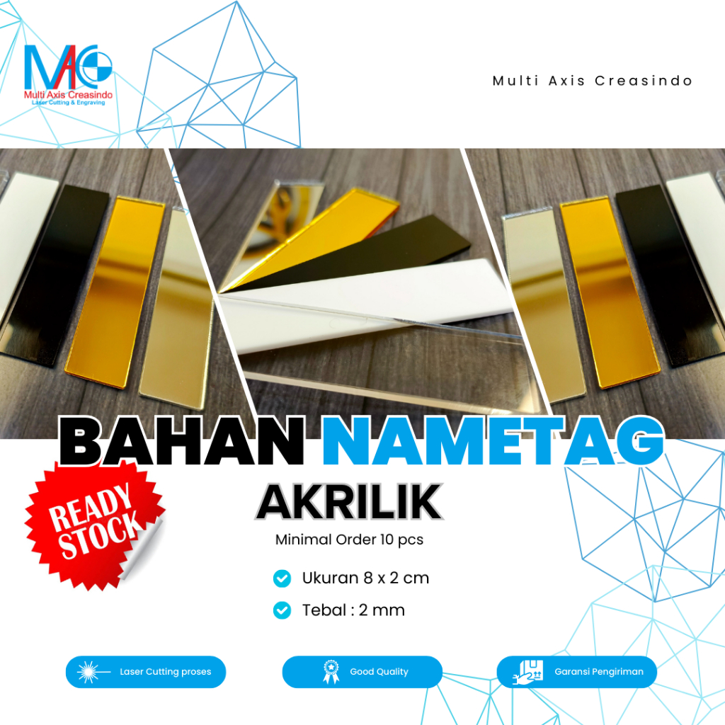 Jual Name Tag | Nametag | Tag Name | Papan Nama Dada bahan akrilik ...