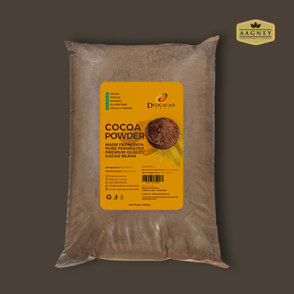 Jual Cocoa Powder - Aagney Chocolate | Bubuk Coklat Asli 5kg | Shopee ...