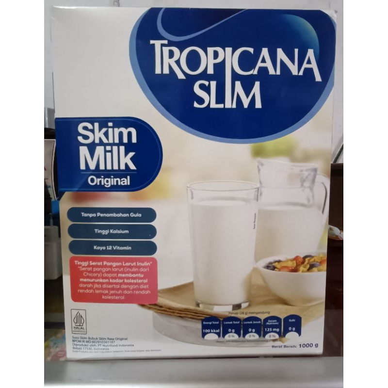 Jual Tropicana Slim Susu Skim Original 1000g Exp Mei 2026 | Shopee ...