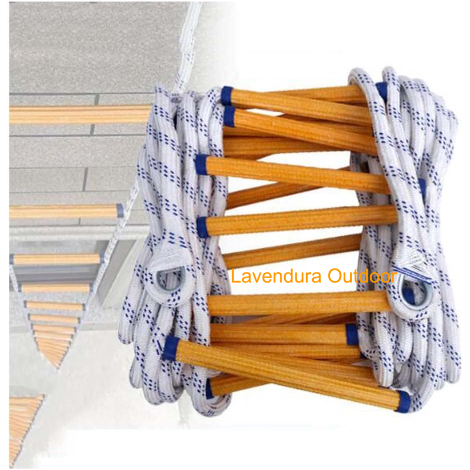 Jual Tangga Tali Gantung Darurat Fire Escape Ladder 5M Tali outbound ...