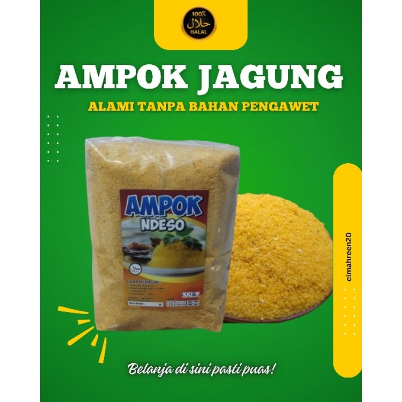 Jual 1 kg Ampok jagung / nasi jagung instan organik | Shopee Indonesia