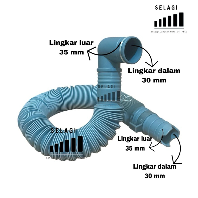 Jual SELANG PEMBUANGAN MESIN CUCI ELECTROLUX 1 TABUNG | SELANG ...