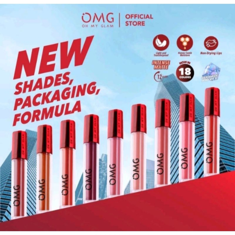 Jual OMG OH MY GLAM LIP CREAM MATTE | Shopee Indonesia