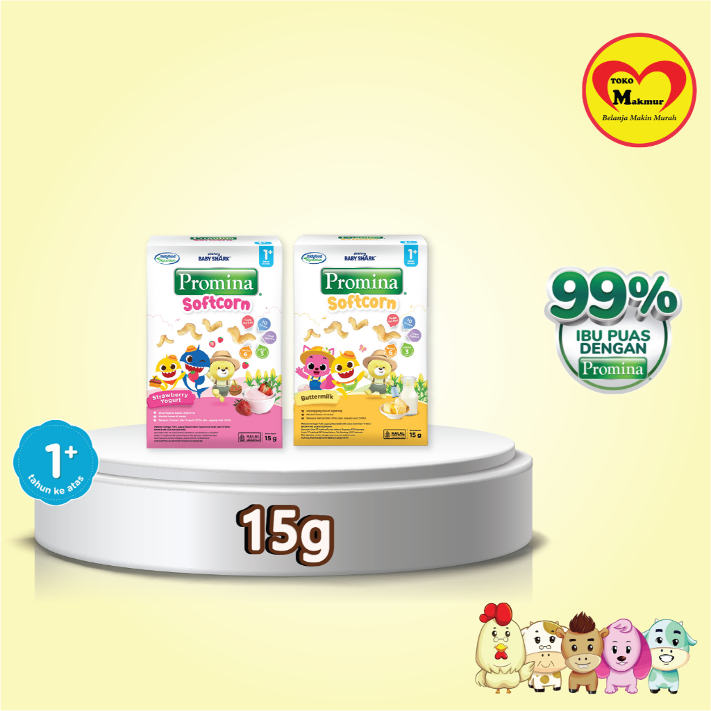 Jual Promina Softcorn Buttermilk / Strawberry Yogurt 15gr / Toko Makmur ...