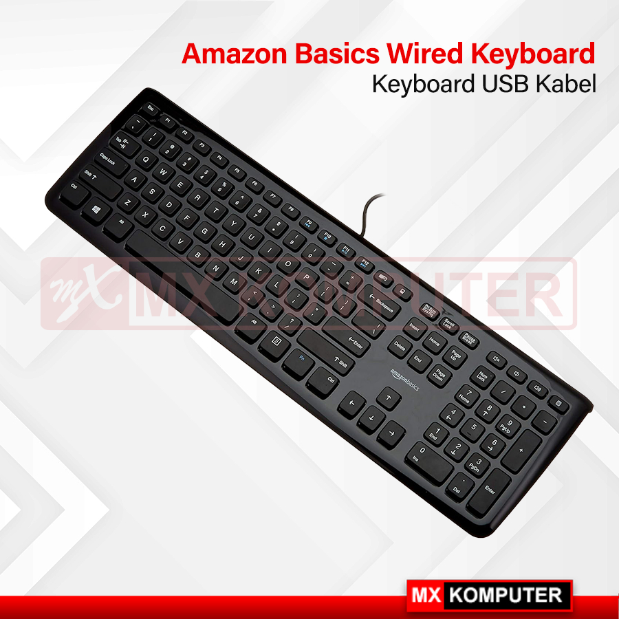 Jual Keyboard Amazon Basics Wired Keyboard USB | Shopee Indonesia