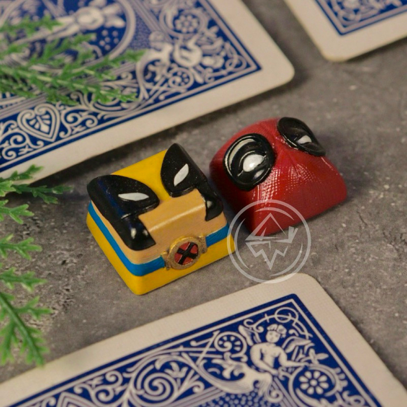 Jual Deadpool wolverine artisan keycaps set movie friendship keycaps ...