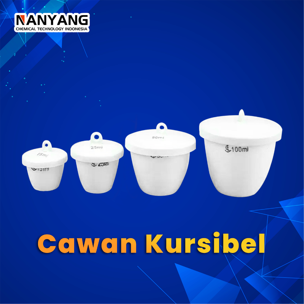 Jual Cawan Krusibel/Cawan Crucible Alat Laboratorium Bahan Tebal dengan ...