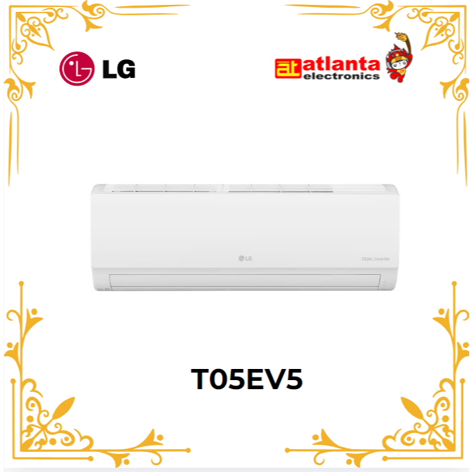 Jual LG T05EV5 AC DUAL COOL INVERTER 0.5PK (TERBARU) | Shopee Indonesia