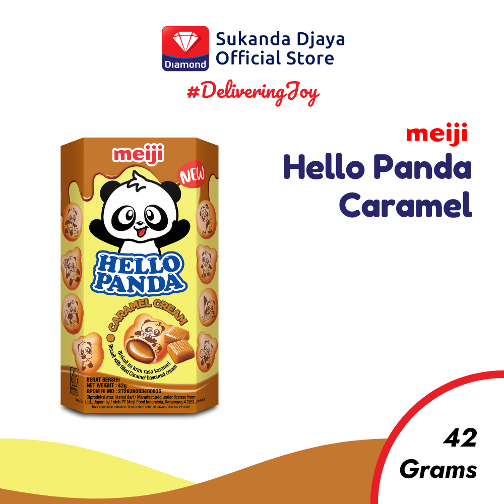 Jual Meiji Hello Panda Biskuit Caramel Snack Ringan 42 Gr | Shopee ...