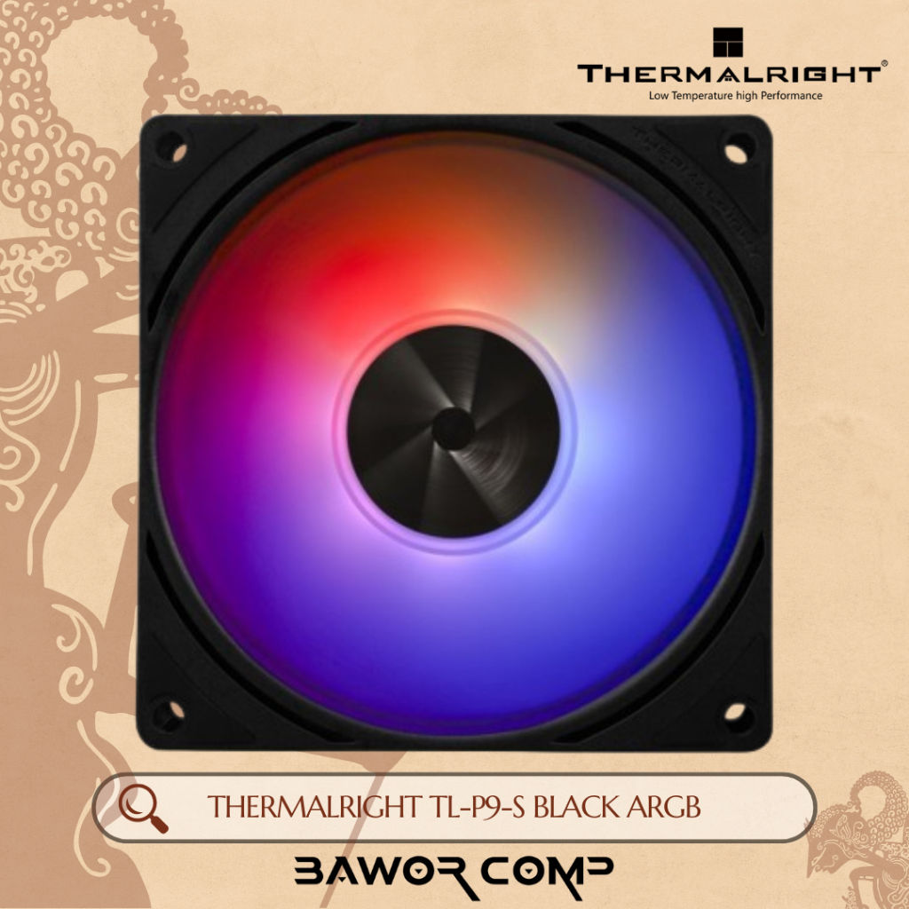 Jual THERMALRIGHT TL-P9-S BLACK ARGB | Fan 92mm x 92mm PWM Fan ...