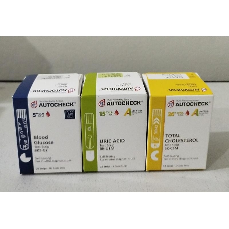 Jual Autocheck Blood Cholesterol Cholestrol Glucose Uric Acid auto ...